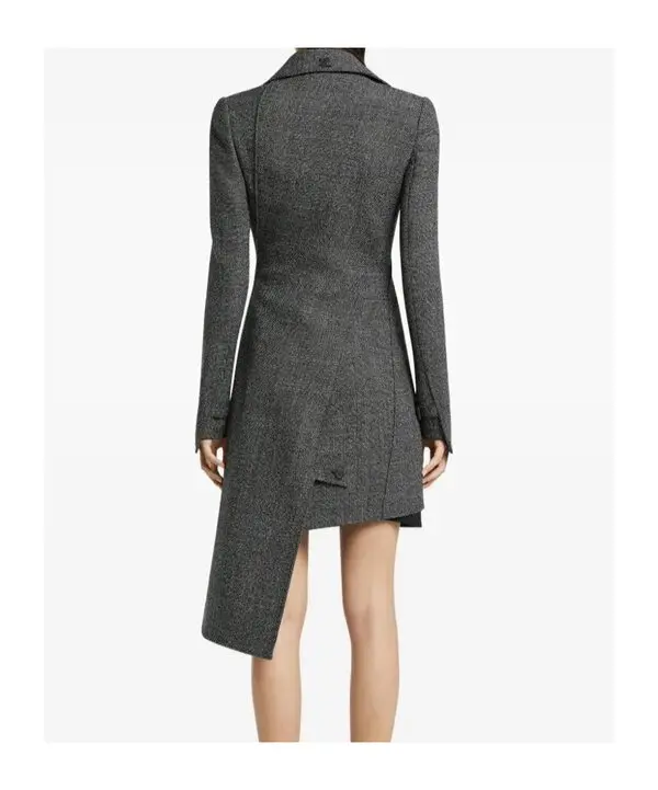 COURREGES Asymmetrical Wool Coat