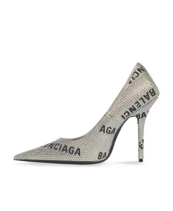 Balenciaga Rhinestone Embellished Pointed-toe Pumps