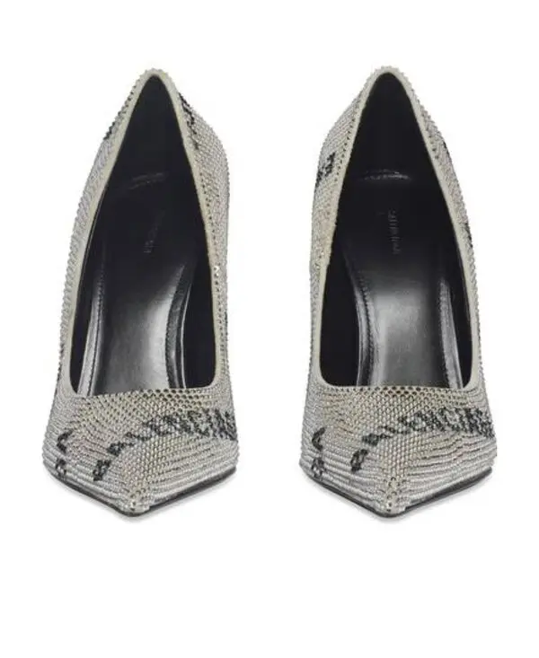 Balenciaga Rhinestone Embellished Pointed-toe Pumps