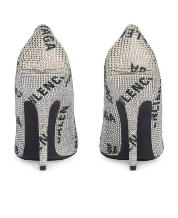 Balenciaga Rhinestone Embellished Pointed-toe Pumps