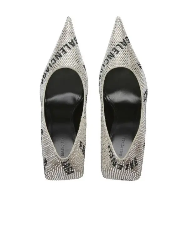 Balenciaga Rhinestone Embellished Pointed-toe Pumps