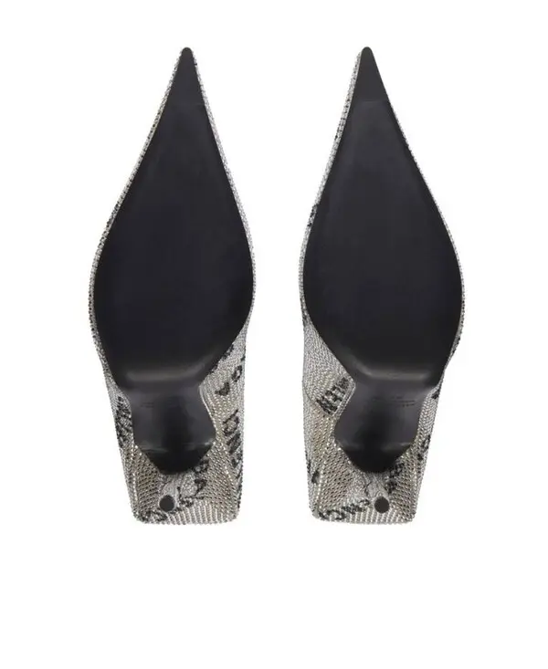 Balenciaga Rhinestone Embellished Pointed-toe Pumps