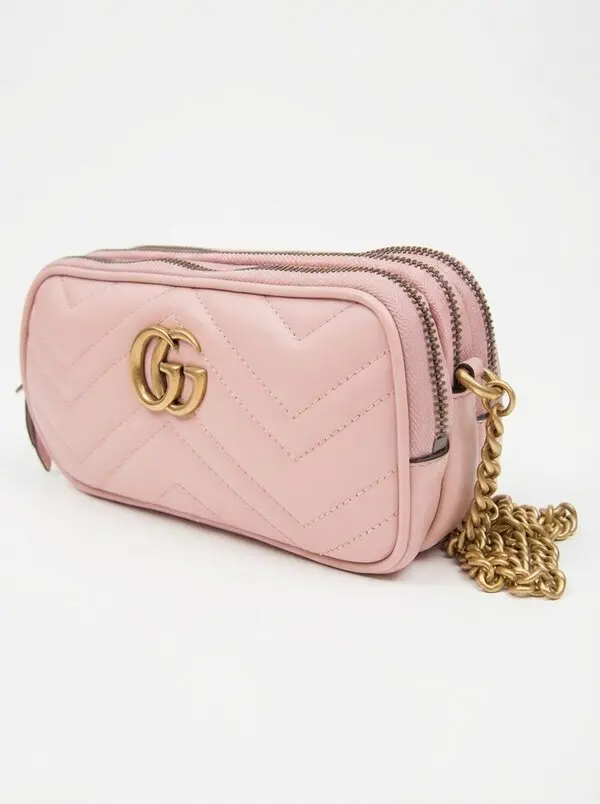 Gucci Gg Marmont Mini Chain Strap Shoulder Bag