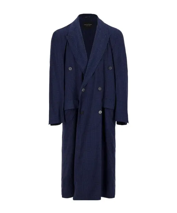 Balenciaga Double-breasted Checked Coat
