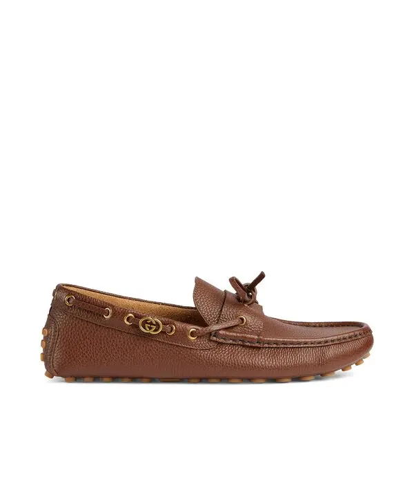 Gucci Interlocking G Details Love Shoes - Brown