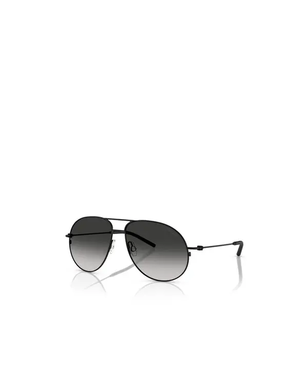 Moncler Aviator Frame Sunglasses - Black/gray
