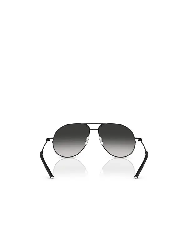 Moncler Aviator Frame Sunglasses - Black/gray