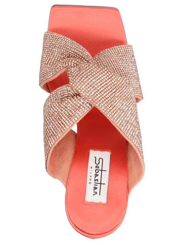 SEBASTIAN MILANO Embellished High-heeled Sandals