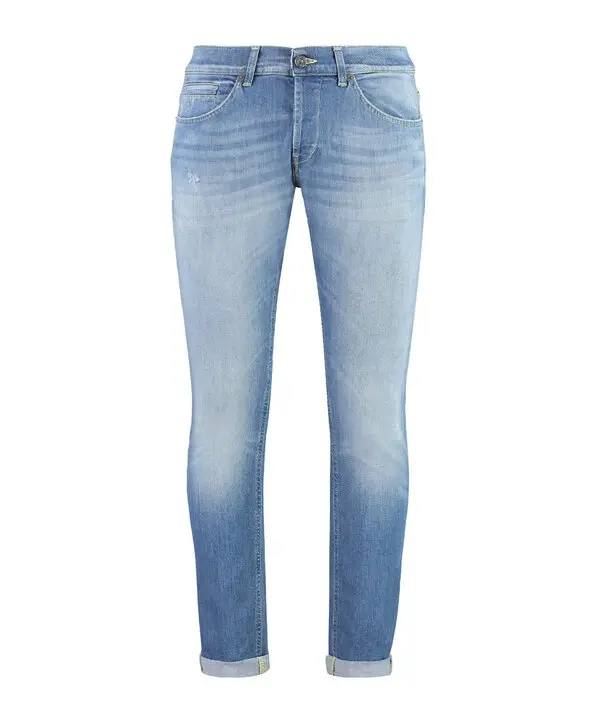DONDUP Denim Trousers With Belt Loops