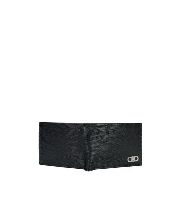 FERRAGAMO Contrasting Logo Wallet Two-piece Set
