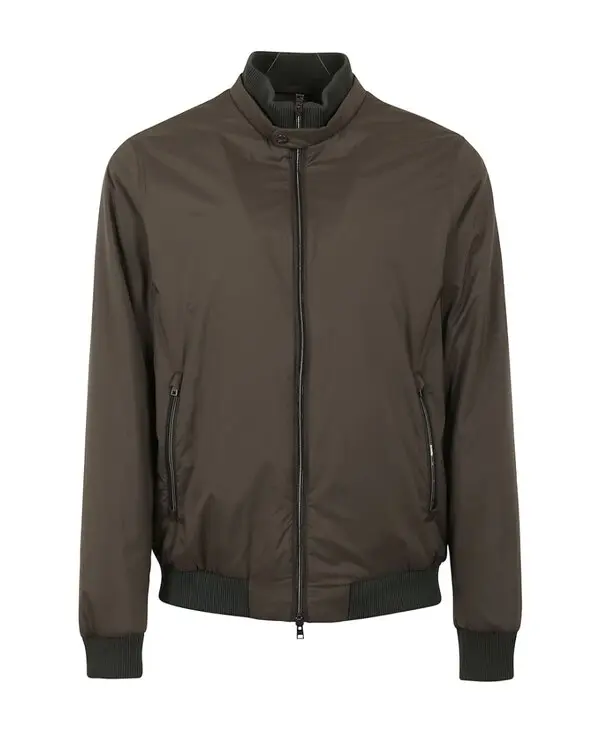 Herno High-neck Zipped Bomber Jacket
