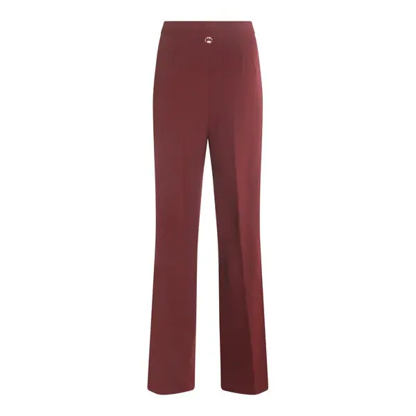 TWINSET Pull-on Trousers With Horn Detail - Red