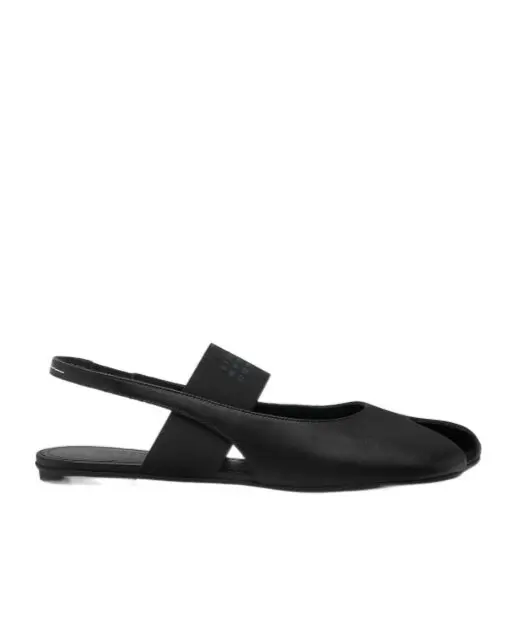 MAISON MARGIELA Leather Open-toe Slingback Sandals - Black