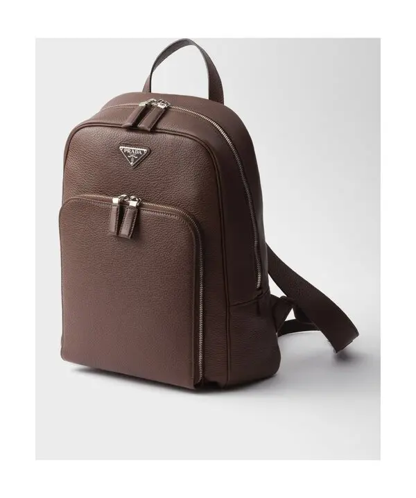 Prada Triangle-logo Zipped Backpack