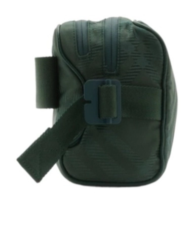 Burberry Check-jacquard Zipped Belt Bag - Green