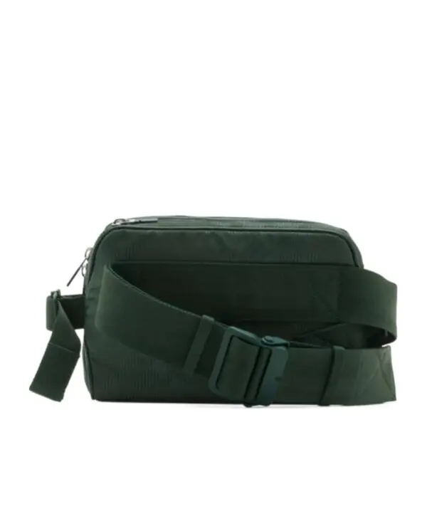 Burberry Check-jacquard Zipped Belt Bag - Green