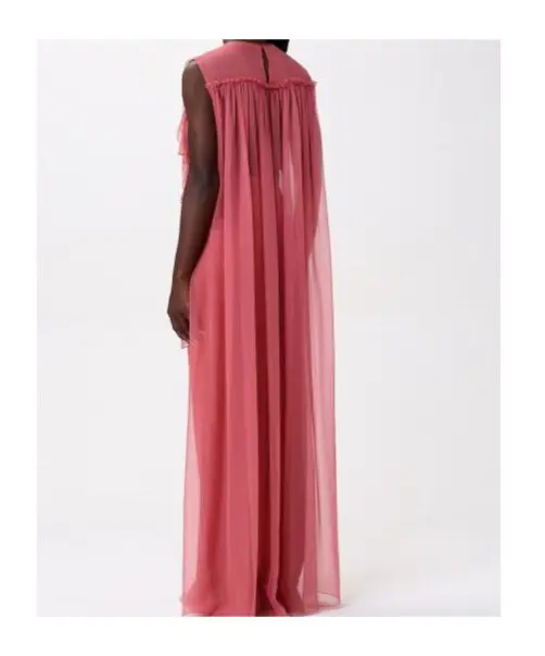 Alberta Ferretti Sleeveless Ruffled Top