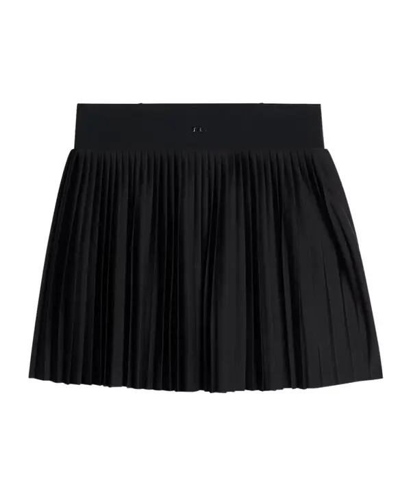 J. Lindeberg Pleated Skirt With Elastic Waistband - Black
