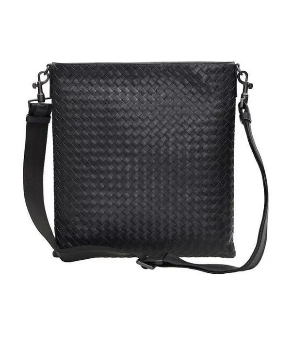 Bottega Veneta Zippered Shoulder Bag - Dark Gray