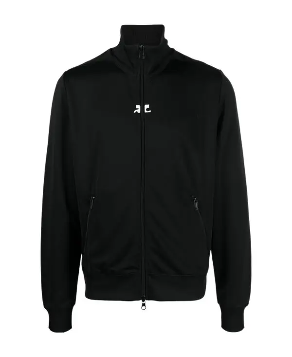 COURREGES High Neck Zip-up Long Sleeve Jacket