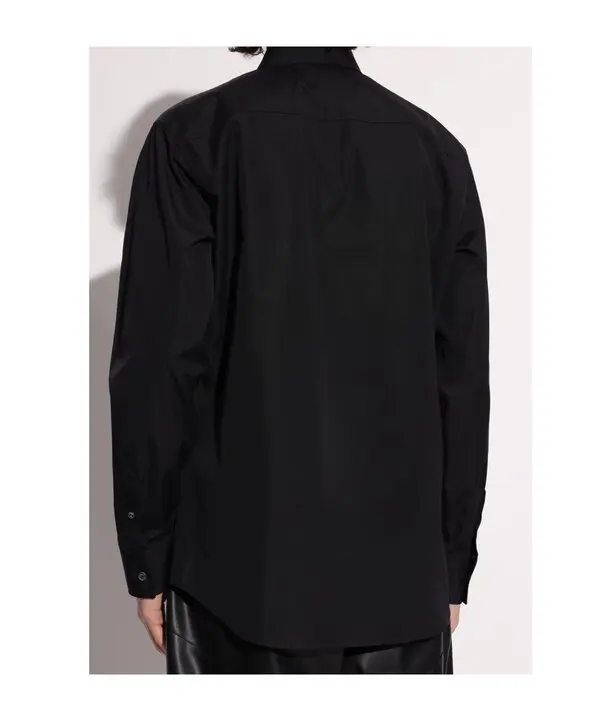 Dsquared2 Logo Printed Buttoned Shirt - Black