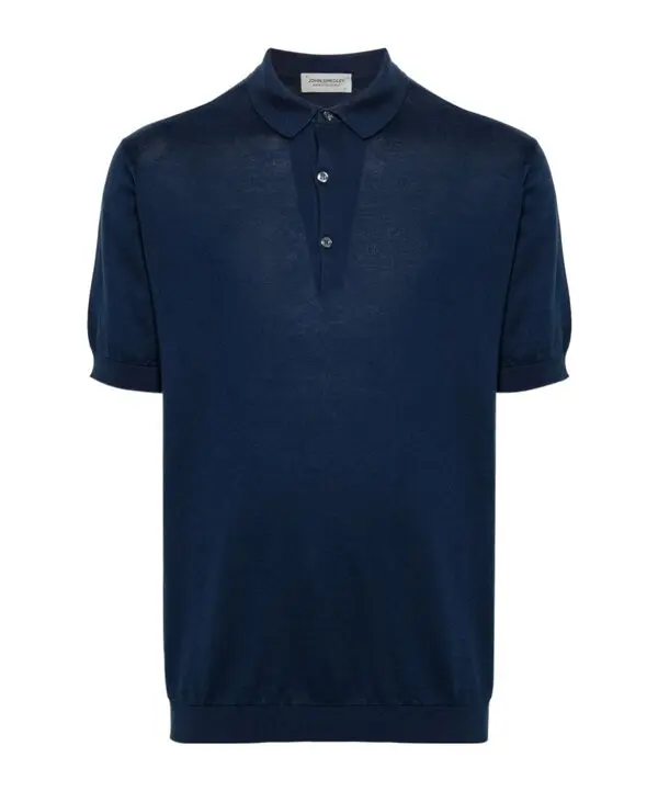 John Smedley Adrian Short-sleeve Polo Shirt - Black