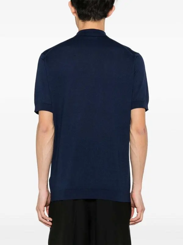 John Smedley Adrian Short-sleeve Polo Shirt - Black