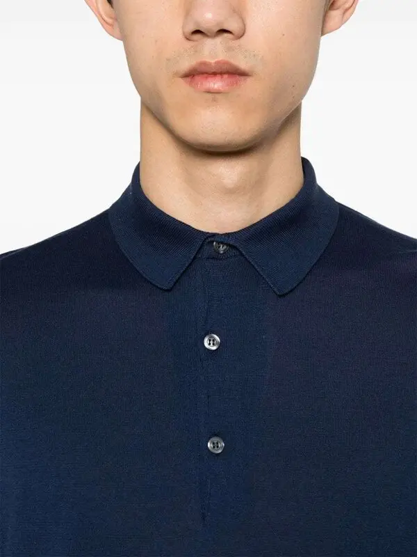 John Smedley Adrian Short-sleeve Polo Shirt - Black