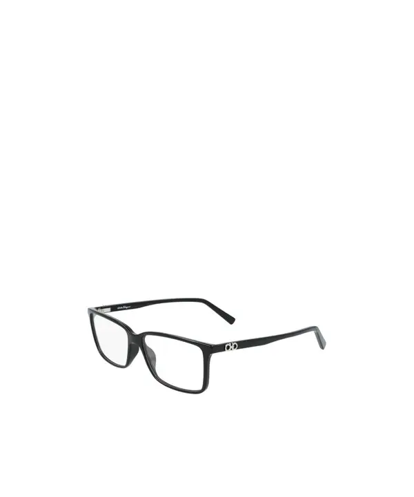 FERRAGAMO Rectangle Acetate Eyeglasses - Black