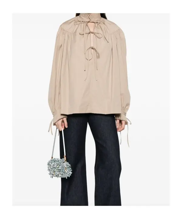 Dries Van Noten Ruffled Tie Blouse - No