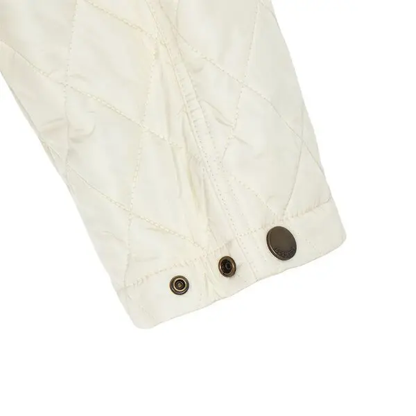 Burberry Cropped Quilted Hooded Jacket - Nutmeg