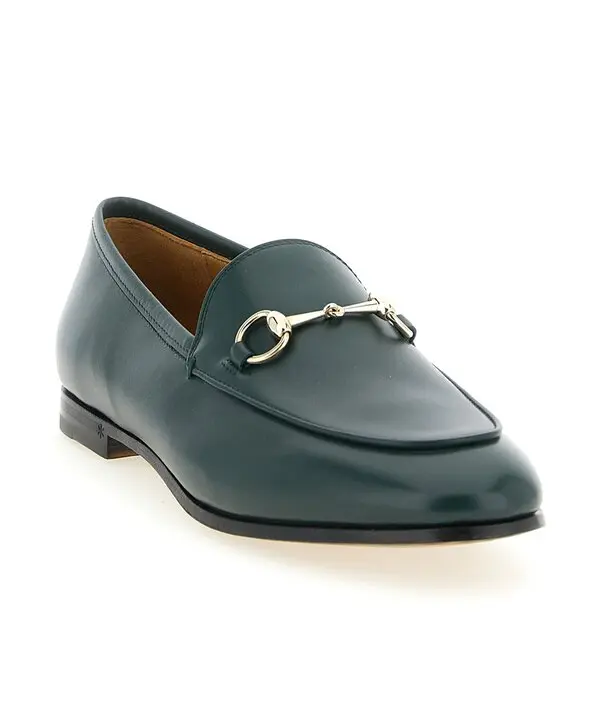 Gucci Jordaan Horsebit Loafers - Green