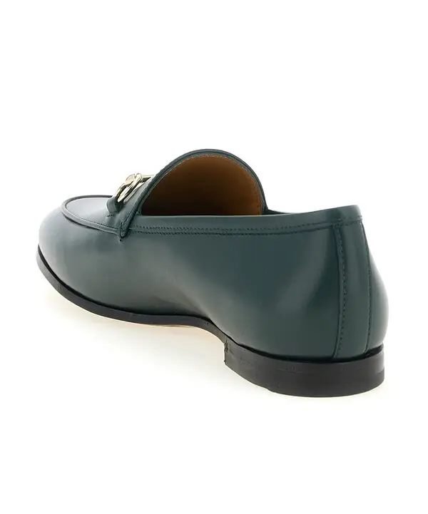 Gucci Jordaan Horsebit Loafers - Green