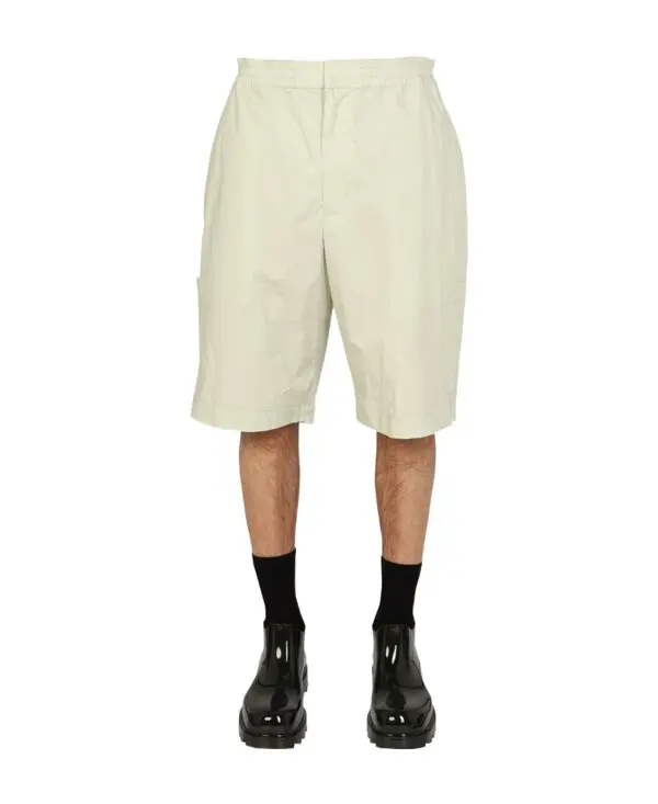 AMBUSH Elasticated Waist Shorts With Embroidered Logo - Nude