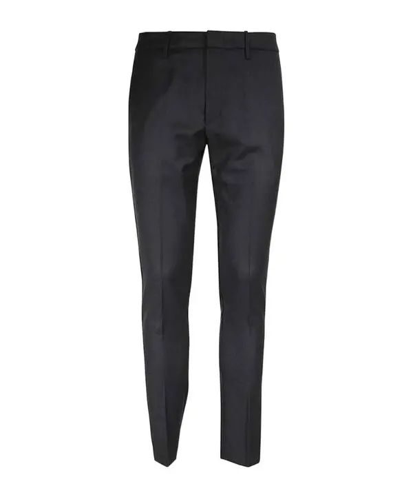 DONDUP Tailored Logo Detail Trousers - Black