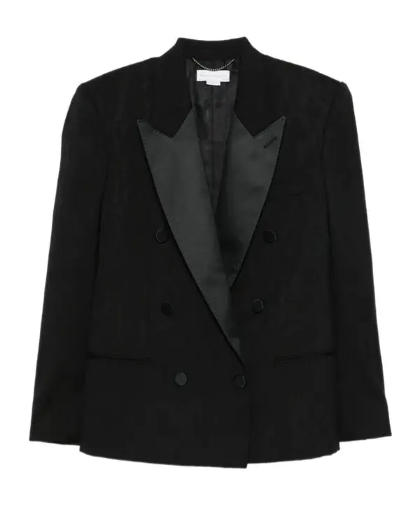 Stella McCartney Double Breasted Tailored Blazer - Black