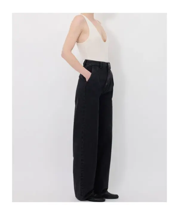 Loulou De Saison Pleated High Waisted Jeans