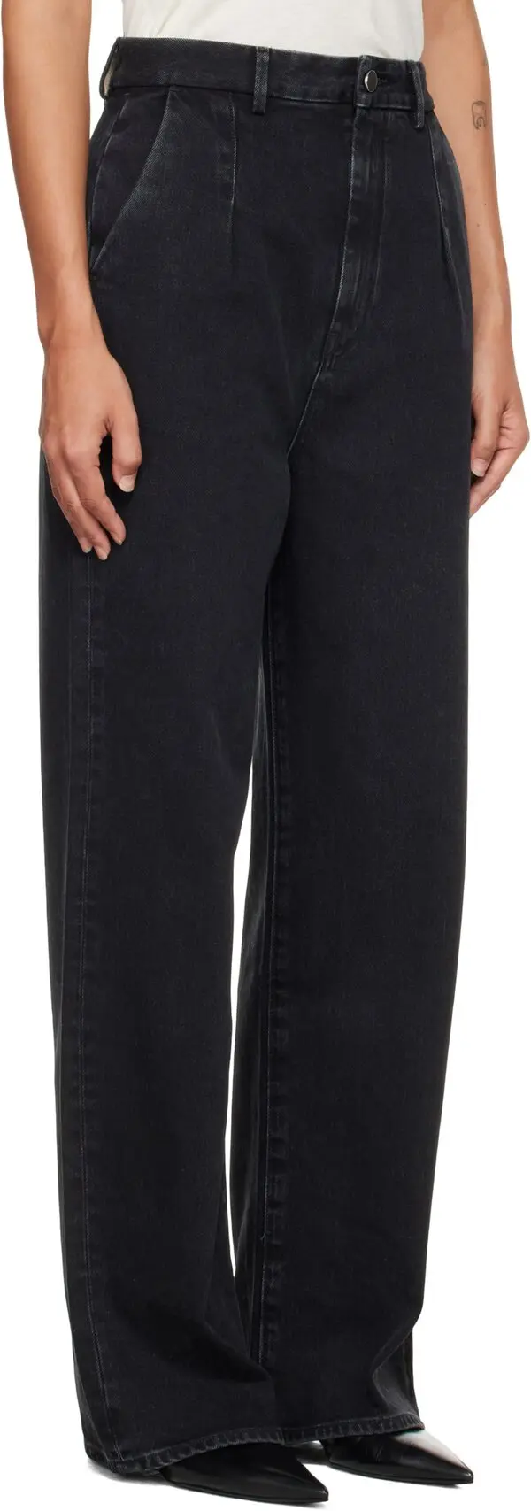 Loulou De Saison Pleated High Waisted Jeans