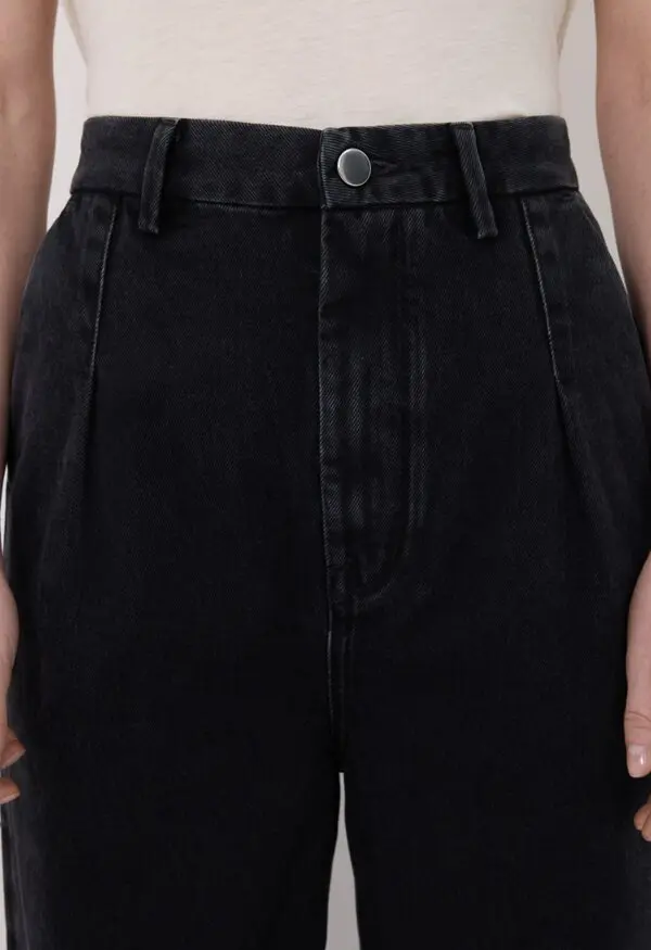Loulou De Saison Pleated High Waisted Jeans