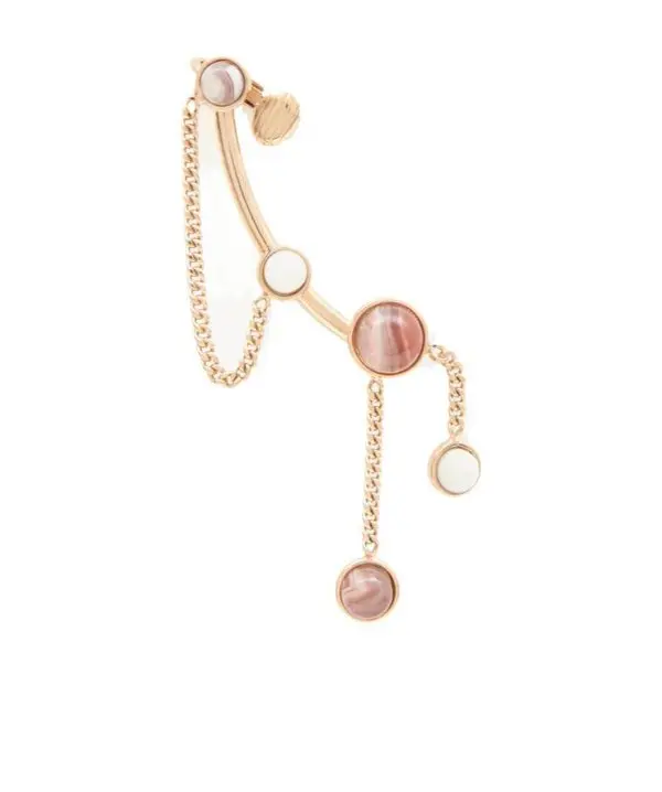 Chloé Logo Pendant Earrings - Yellow