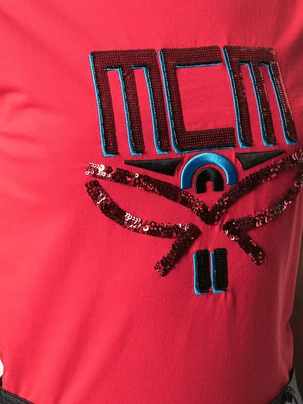 Mcm Sequin Logo T-shirt