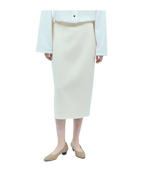 THE ROW Bartellette Medium Length Skirt - White