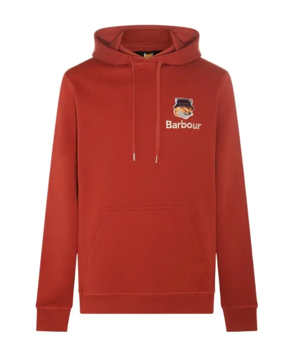 Maison Kitsuné Barbour X Fox Hooded Hoodie