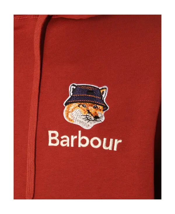 Maison Kitsuné Barbour X Fox Hooded Hoodie