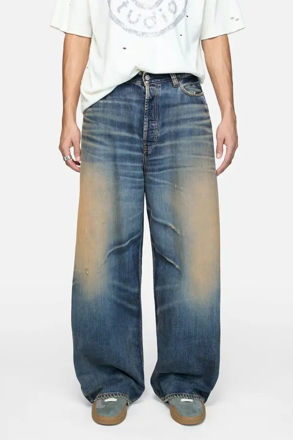 Acne Studios Super Baggy Fit Jeans - Blue