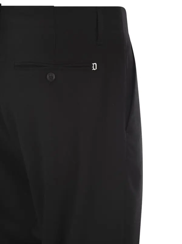 DONDUP Ben Carrot Chino Pants - Black
