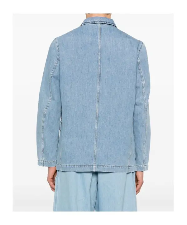 Dries Van Noten Long Sleeve Denim Jacket - Blue