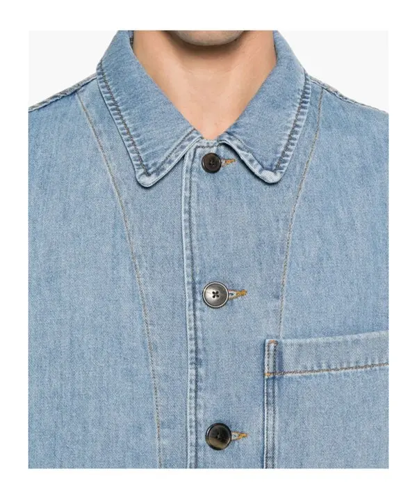 Dries Van Noten Long Sleeve Denim Jacket - Blue