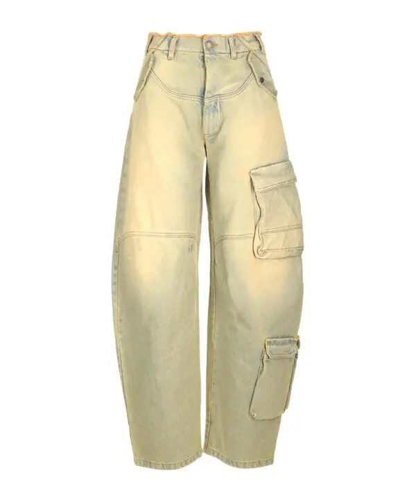 DARKPARK Rosalind Mid-rise Cargo Jeans - Light Blue