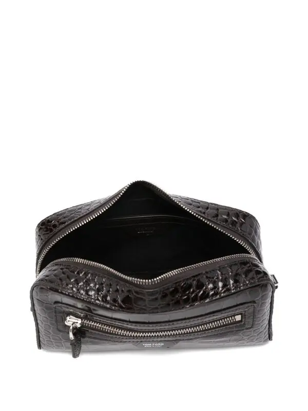 TOM FORD Embossed Zipped Wash Bag